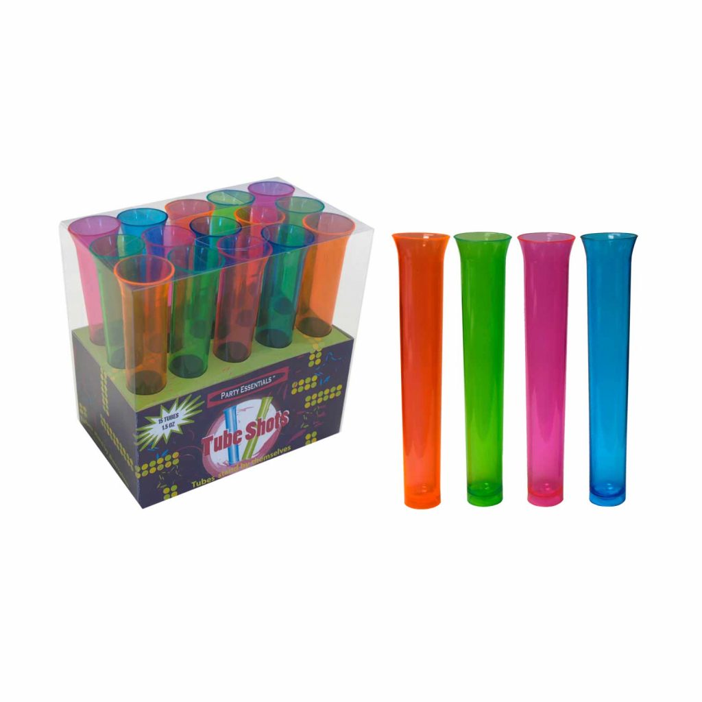 15 Neon Color Tube Shots in a Box - Cappel's