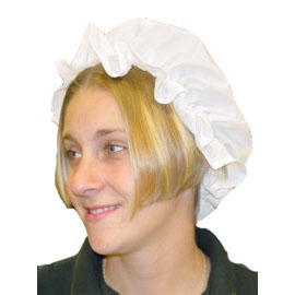 White Cotton Mop Hat - Cappel's