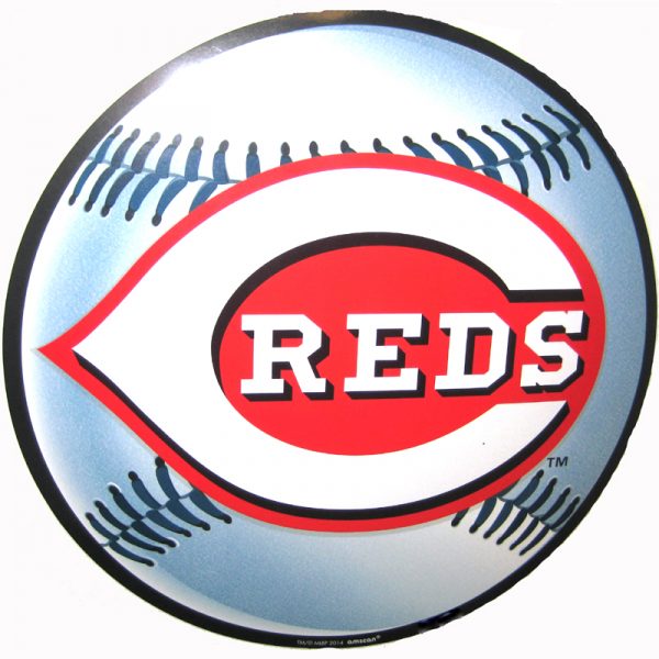 Buy Round Cincinnati Reds Baseball Cutout - Cappel's