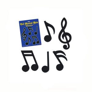 Music note cutouts Musical Notes Silhouettes 5 in. - 10 in. - Cappel's
