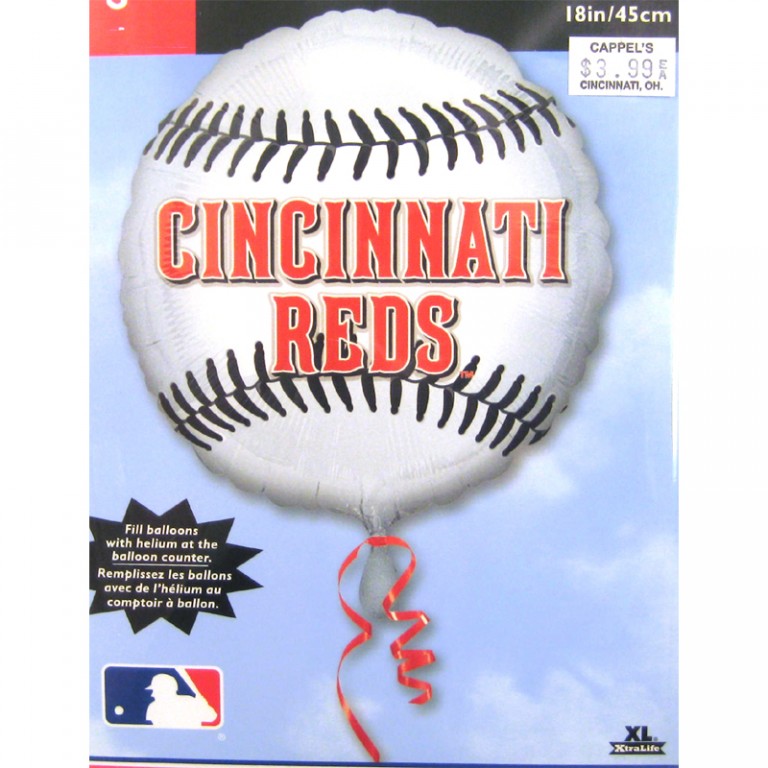 Cincinnati Reds Baseball Mylar Balloon - Cappel's