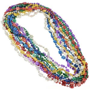 Small Metallic Dollar Sign Bead Necklaces - Cappel's