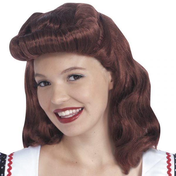 40s Lady Wig Blonde Auburn Black Wig - Cappel's
