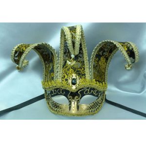 Buy Deluxe Venetian Jester Half Mask Assorted Colors- Cappel's
