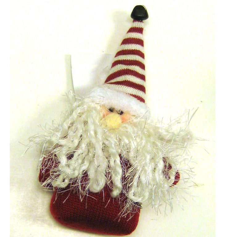 Buy Woven Fabric Santa Ornament Christmas Decoration - Cappel's
