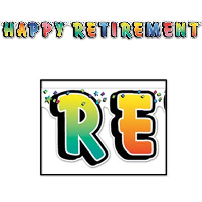 Buy Happy Retirement Streamer - Cappel's Costumes and Party Supplies