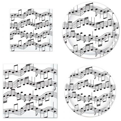 Musical Notes Plates and Napkins - Cappel's