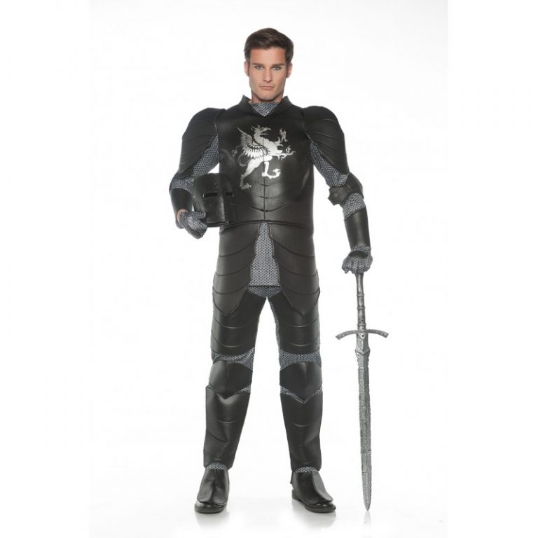 Buy Black Knight Male Halloween Costume - Cappel's
