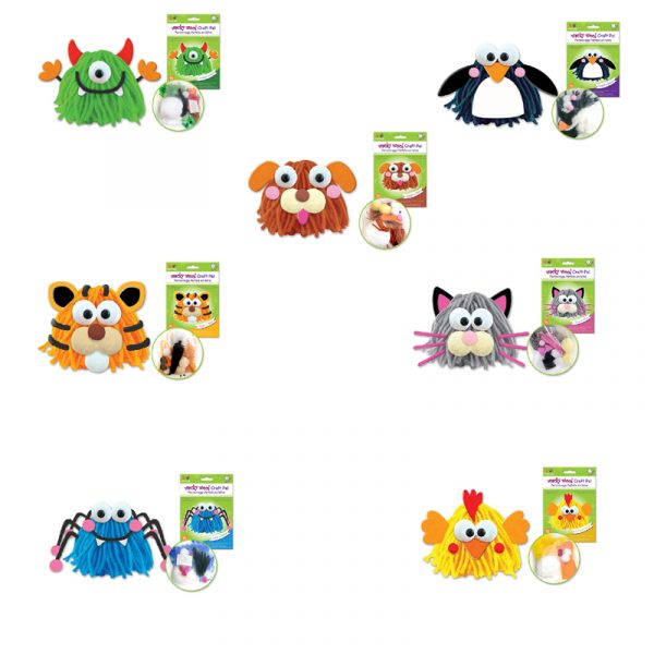 Buy Wacky Wool Craft Kits Assorted Animals - Cappel's