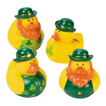 Buy 2" Assorted St. Patrick's Day Irish Rubber Ducks - Cappel's