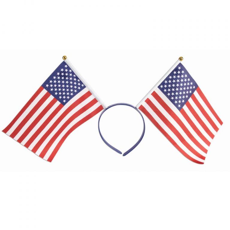 Fabric US Flags Patriotic Headband - Cappel's