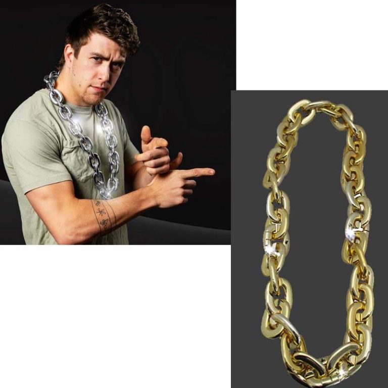 Metallic Plastic Light-Up Jumbo Chain Necklace - Cappel's