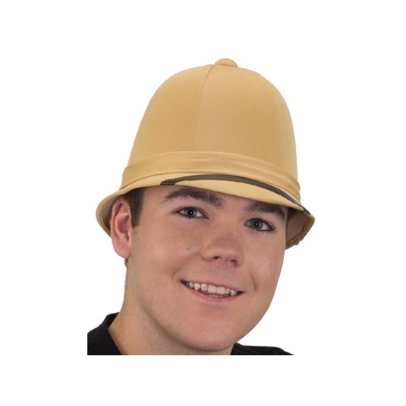 Tan Fabric Pith Helmet Hat - Cappel's
