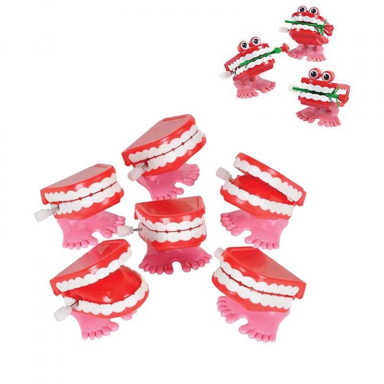 Buy Party Wind Up Red White Walking Teeth - Cappel's