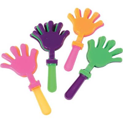 4-Inch Party Plastic Hand Clappers - Cappel's