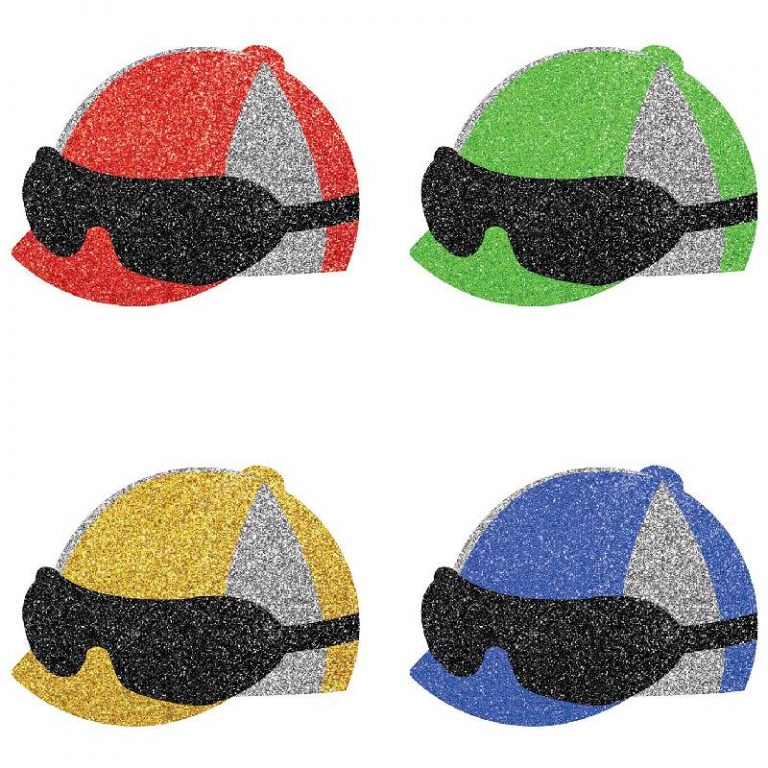 Deluxe Sparkle Jockey Helmet Confetti - Cappel's