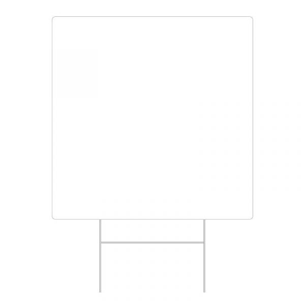 Blank Plastic Yard Sign - Cappel's