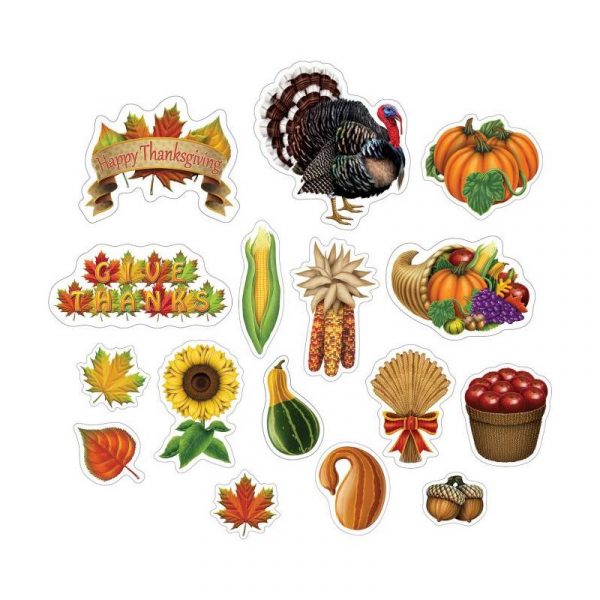 Thanksgiving Cutouts 16 per package - Cappel's