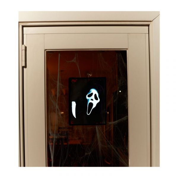 8.5" x 11" Neon Light Up Ghost Face® Sign - Cappel's