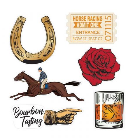 Vintage Horse Racing Mini Cutouts - Cappel's