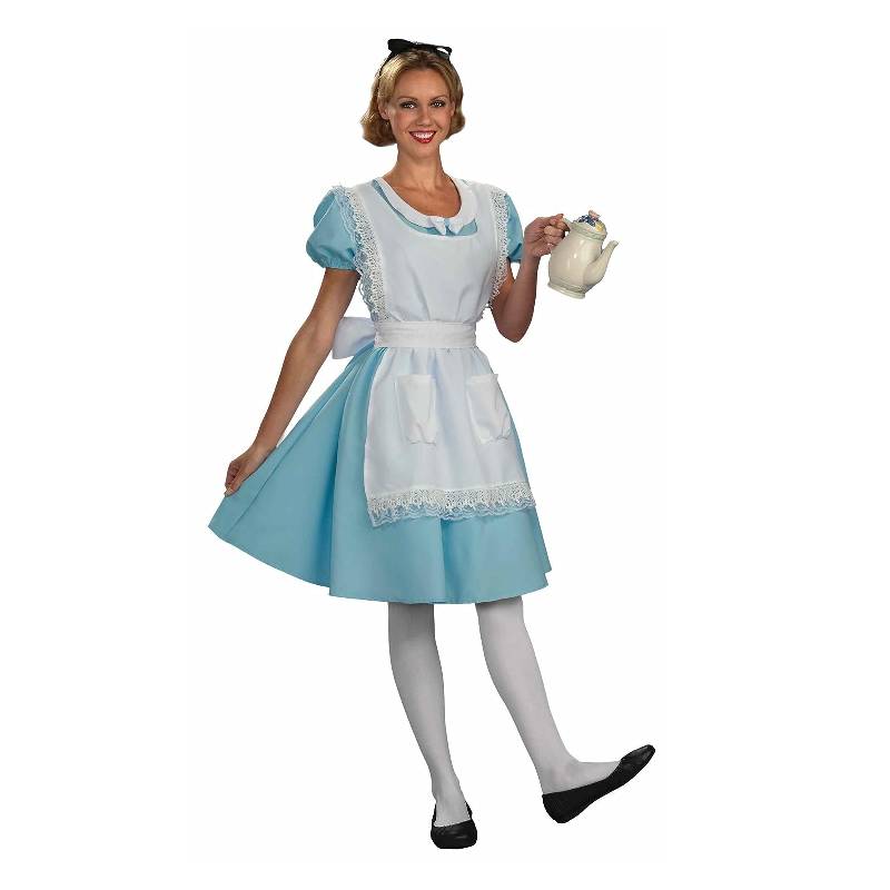 Classic Alice Costume for Adults – Storybook Wonderland Maid Dress ...